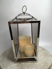 PartyLite Infinite Reflections Silver Carriage Lantern P92295 New no ...
