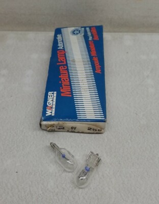 259 Wagner Miniature Lamp Automotive 6V .65CP Quantity 2 Bulbs 259 | eBay