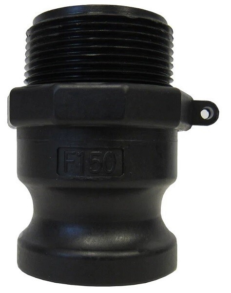 (10 Pack) 1-1/2" Poly Type F | Male NPT x Male Adapter Camlock ...