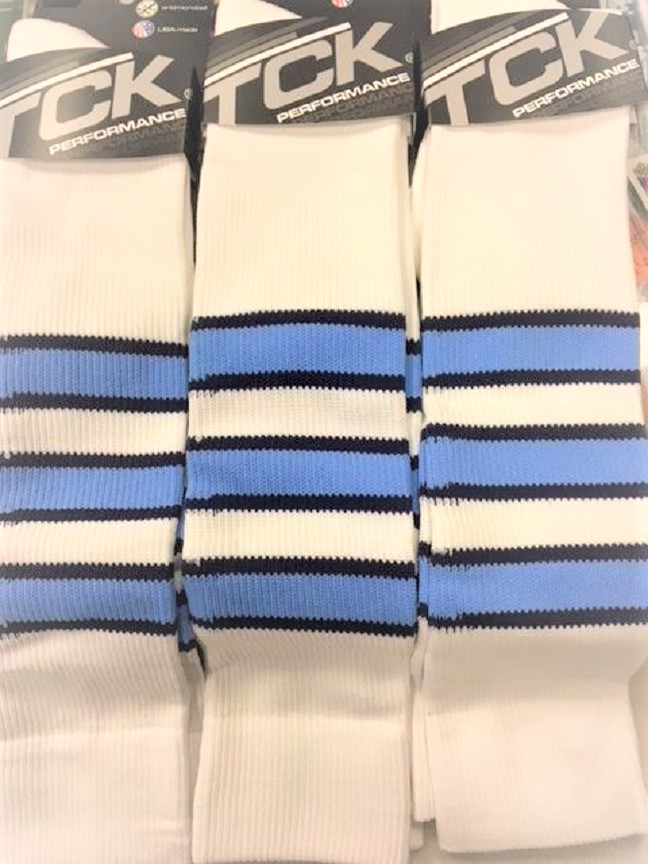 TCK Baseball Socks White/Navy/Columbia Blue/Navy-New | eBay