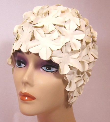 PICK 1 --- AQUAPRO LATEX FLOWER SWIMMING CAP,POOL CAP, ONE SIZE ...