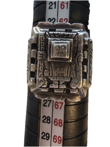 Vintage Unique Stamped Peruvian 925 Sterling Silver Ring Sz 11 | eBay