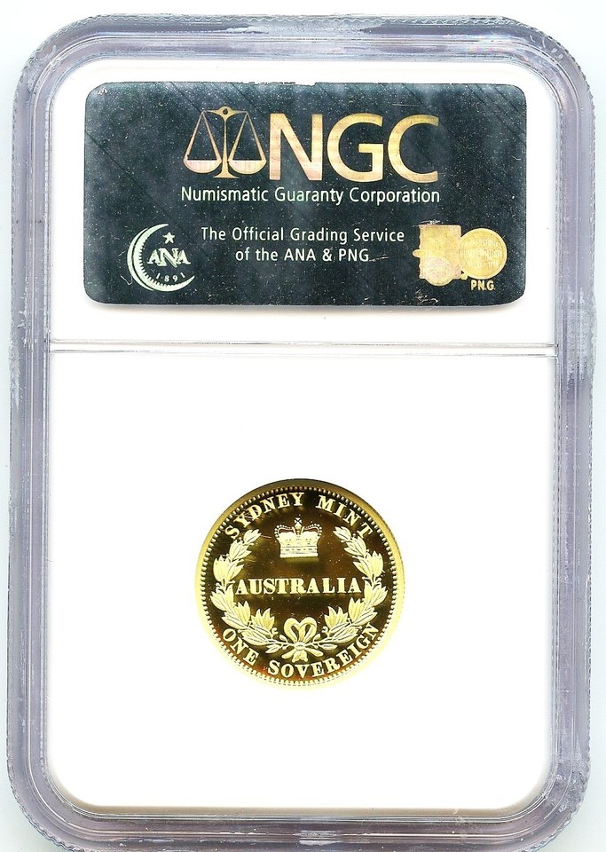 2005 Australian Sovereign, 150th Anniversary, NGC Gem Proof, Flashy ...