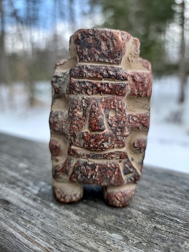 80s Folk Art Aztec Pottery Red Clay Tourist Figure 3¾”x1½”x2” | eBay