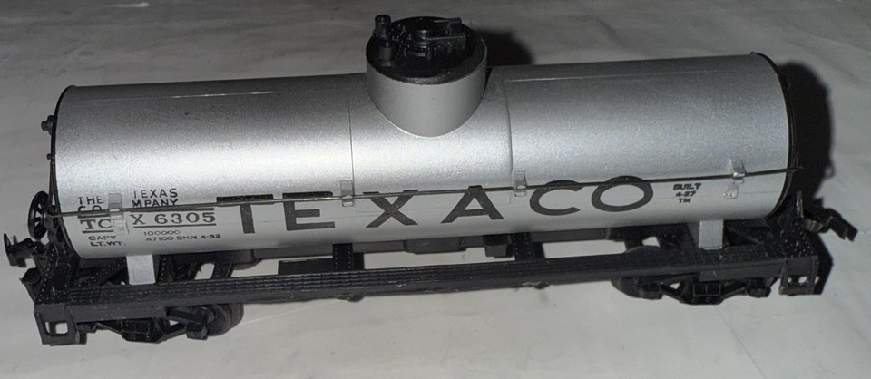 Vintage Texaco TCX 6305 HO Scale Tank Car Model Train The Texas Company ...