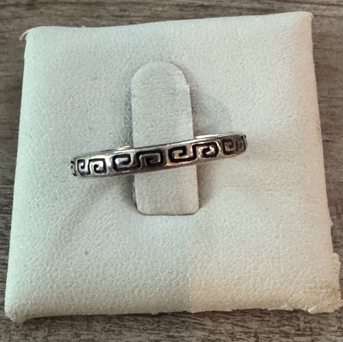 Carolyn Pollack STERLING SILVER Stackable Ring, Greek Key, Size 9.25 ...