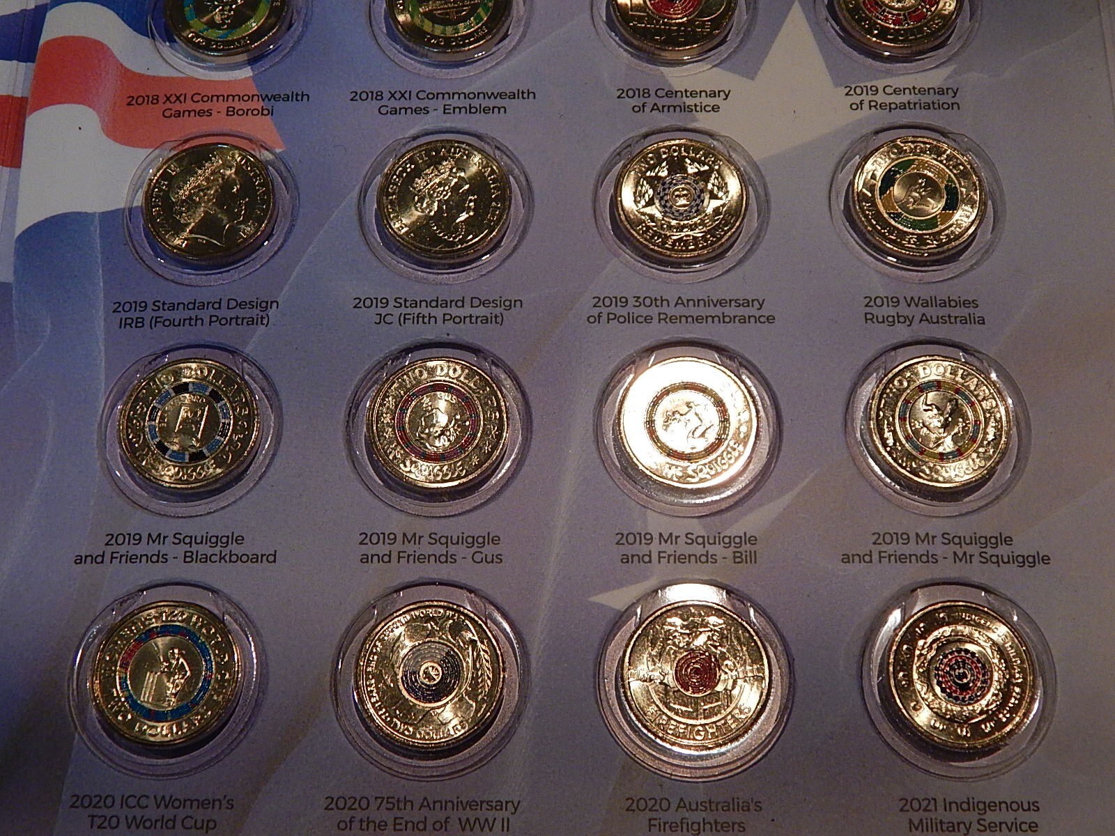 $2 TWO DOLLAR COIN COLLECTION INC PURPLE CORONATION & 2012 RED POPPY ...