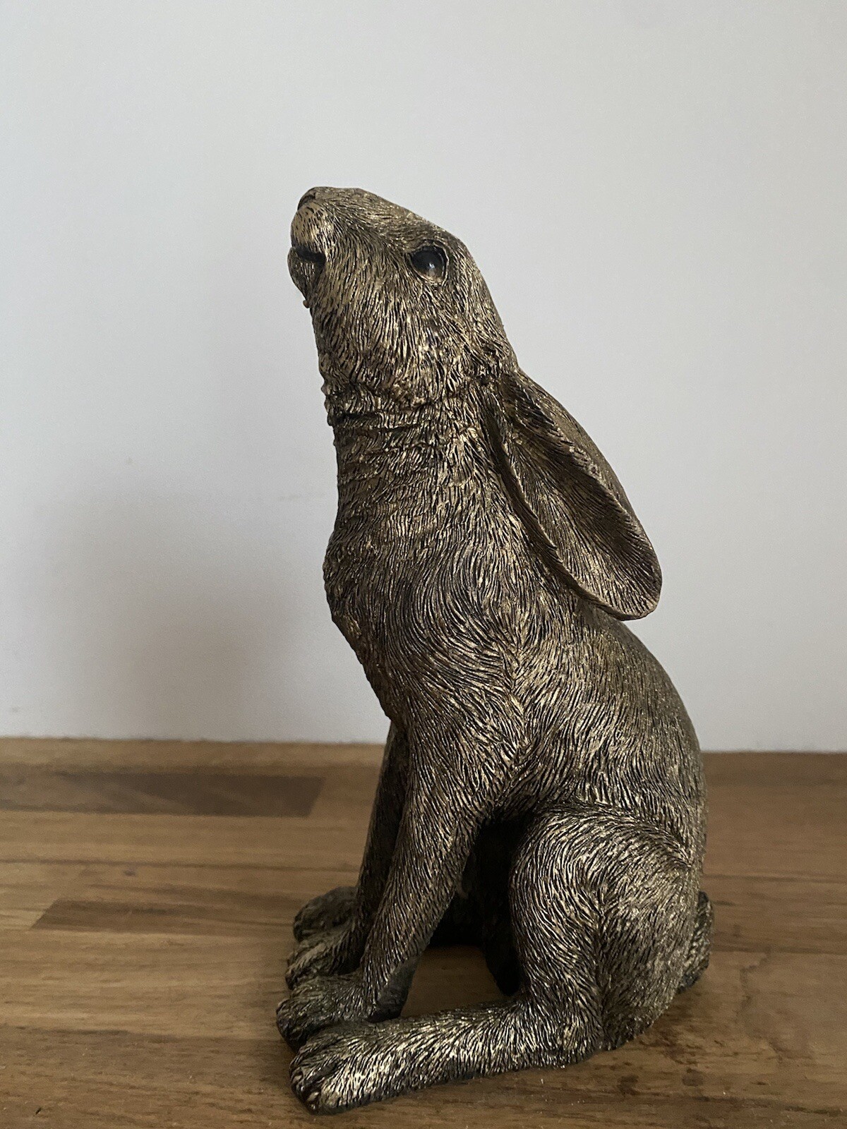 Bronze Moon Gazing Hare Ornament - Home Decor Figurine Statue ...