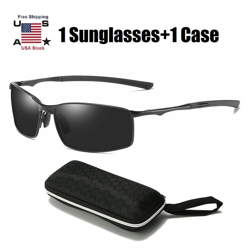 2× Polarized Photochromic Sunglasses Men Summer Driving Transition Lens ...