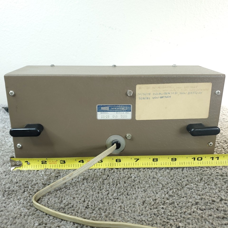 Heathkit IM-28 Vacuum Tube Volt Meter VTVM Probe & Leads Vintage POWERS ...