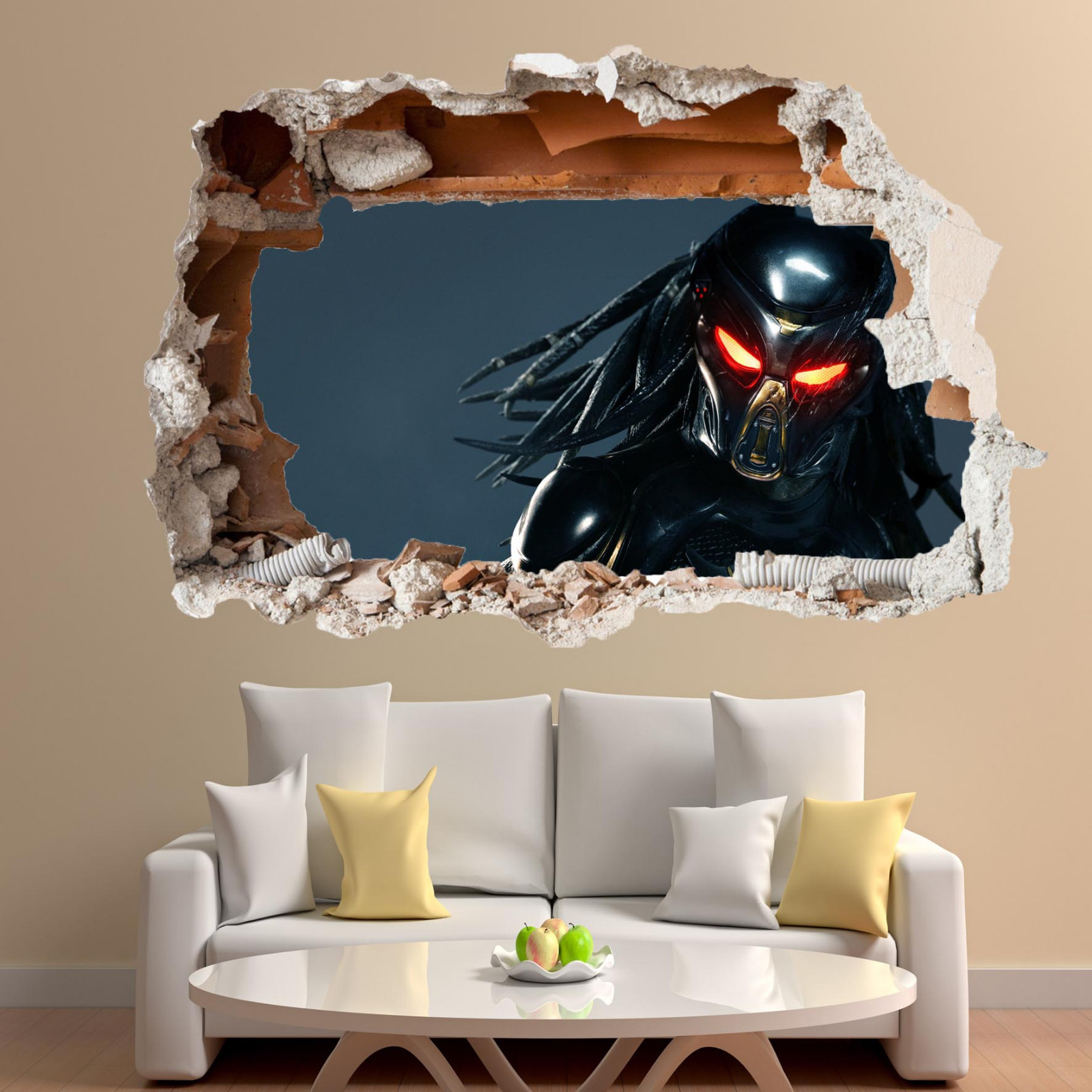 Predator Wall Stickers Art 3D Poster Decal Mural Home Room Office Decor ...