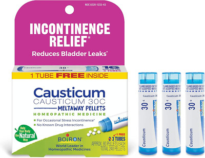 Boiron Causticum 30C Homeopathic Medicine for Incontinence Relief, 240 ...