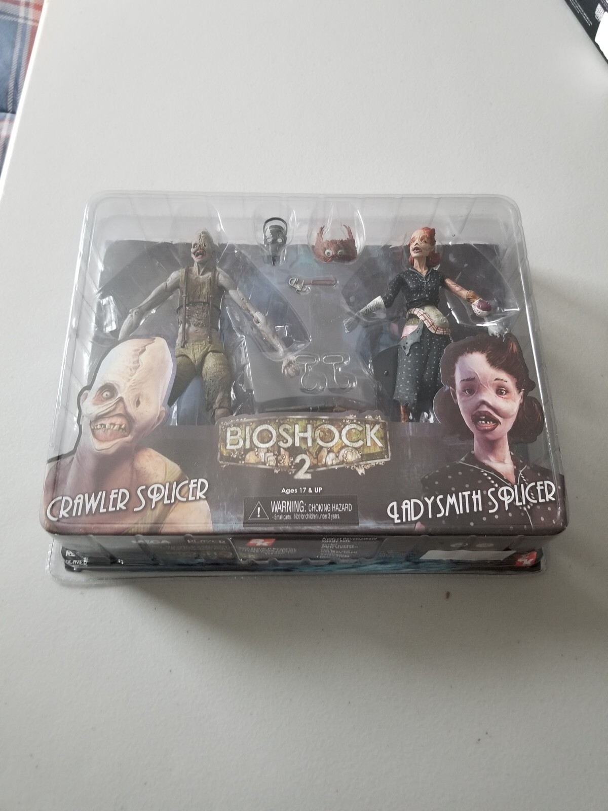 NECA BIOSHOCK 2 CRAWLER SPLICER & LADY SMITH SPLICER ACTION FIGURE SET BNIP