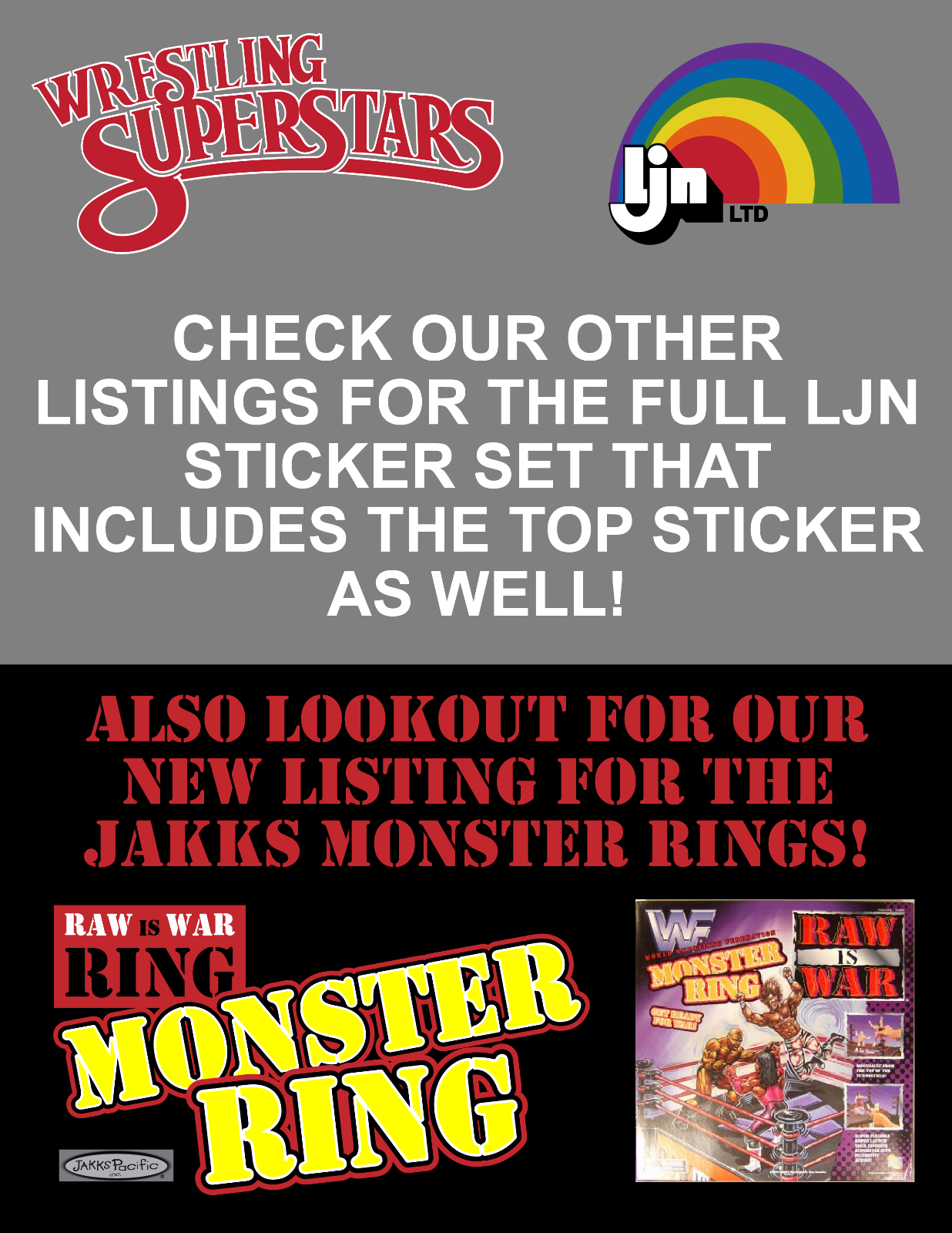 APRON Replacement Stickers for LJN Wrestling Ring - WWF WWE Custom | eBay