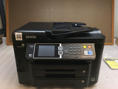 Epson WorkForce WF-3640 AIO Inkjet Copier Duplex Fax Scanner with 3k pg ...