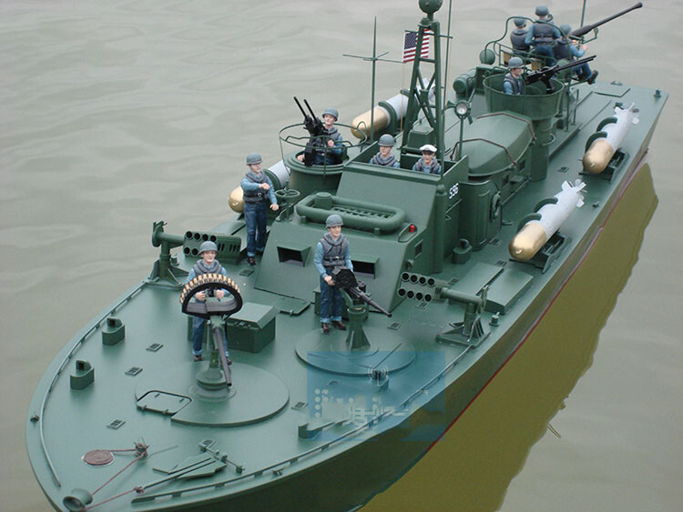 USS PT-596 Elco 80 Feet Class 1:25 40" 1030mm Torpedo Boat US Navy RC ...
