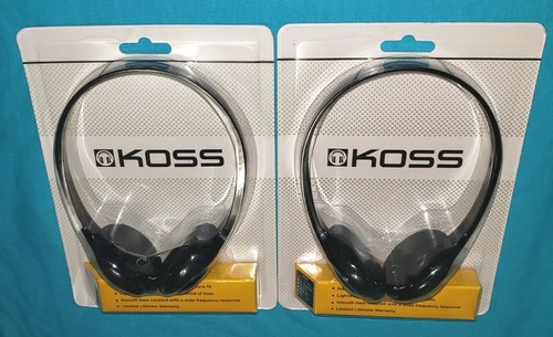 2 Koss KPH7 Lightweight Portable Headphone, Black NEW SEALED ***FREE ...