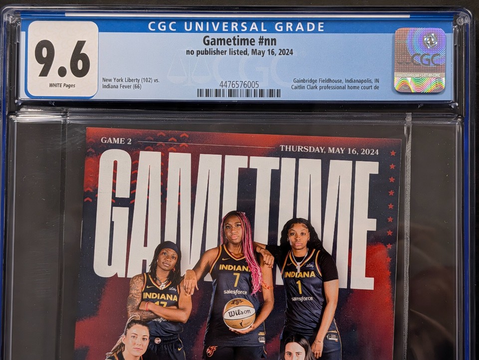 Caitlin Clark Home Court Debut Game Program Gametime May 2024 CGC 9.6 | eBay