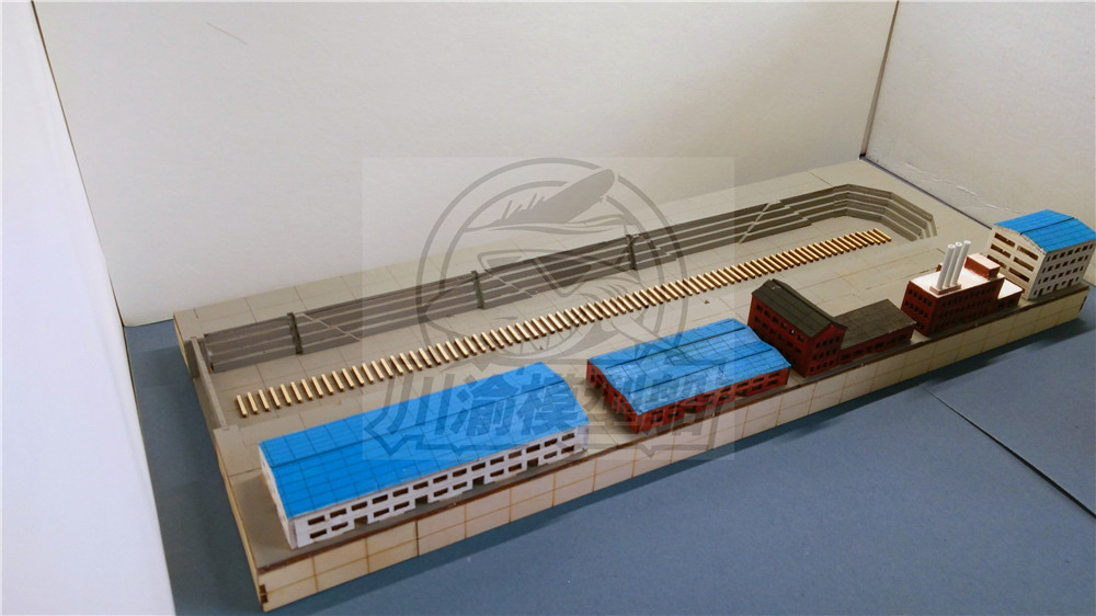 1/700 Scale Shipyard Dockyard Diorama Platform DIY Set Wooden Assembly ...