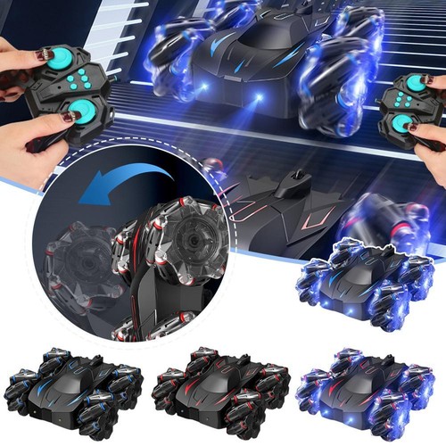 Kids Stunt Car 360°Hand Gesture Sensing RC-4WD Remote Control Off Road ...