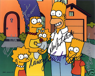THE SIMPSONS CAST AUTOGRAPH SIGNED PP PHOTO POSTER | eBay UK