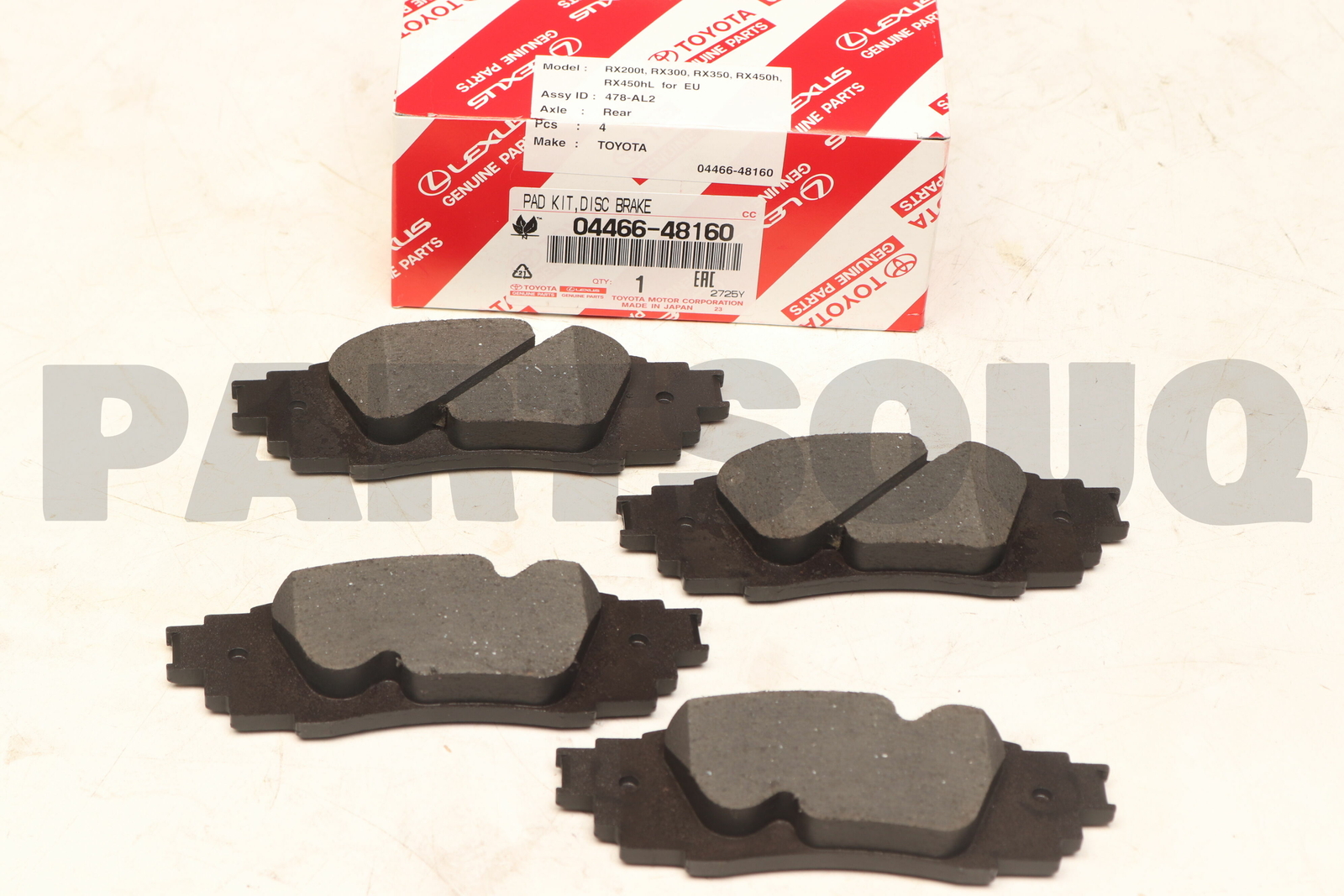 0446648160 Genuine Toyota PAD KIT DISC BRAKE 04466-48160 | eBay