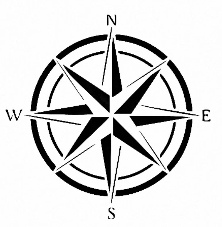 Nautical Compass Stencils