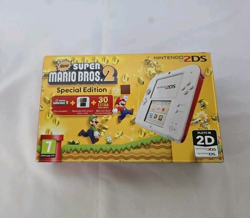 BOX ONLY Nintendo 2DS Console Limited Edition New Super Mario Bros 2 ...