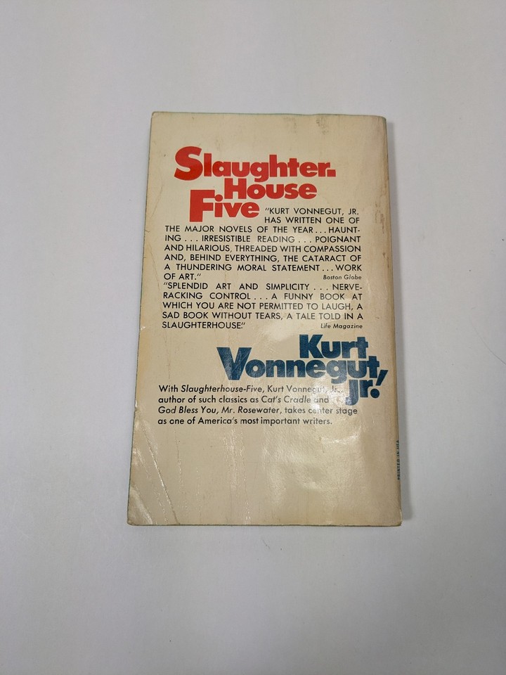 Slaughter-House Five Kurt Vonnegut, Jr. Vintage Paperback Book Satire ...