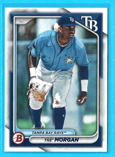 Tre' Morgan Tampa Bay Rays 2024 Topps Bowman RC | eBay