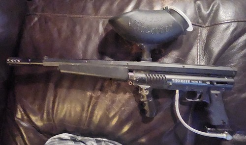 Tippmann Model 98 Paintball Gun W/ VL200 Viewloader Hopper (Untested ...