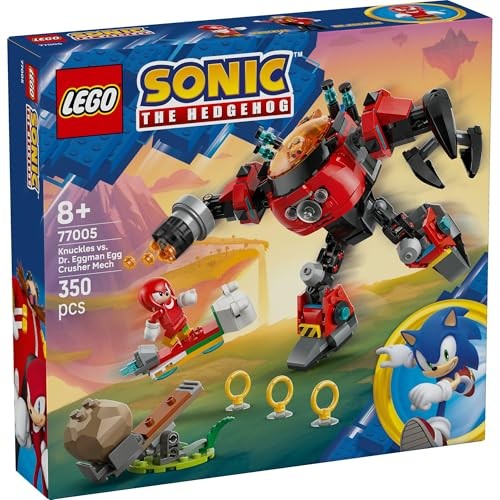LEGO Sonic Knuckles vs Dr. Eggman Egg Crusher Mech 77005 350 Pcs ...