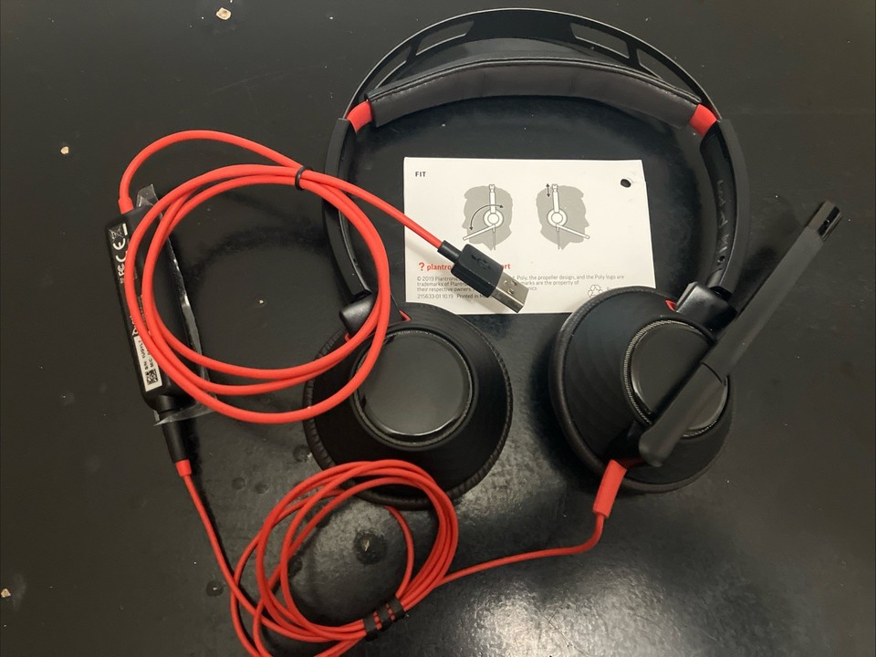Poly Black Wire C5200 USB Headset | eBay