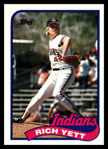 1989 Topps #363 Rich Yett Cleveland Indians Baseball Card | eBay