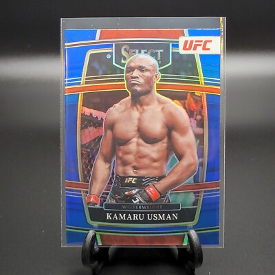 2022 Select KAMARU USMAN #5 CONCOURSE Level Retail BLUE HOLO PRIZM SP ...