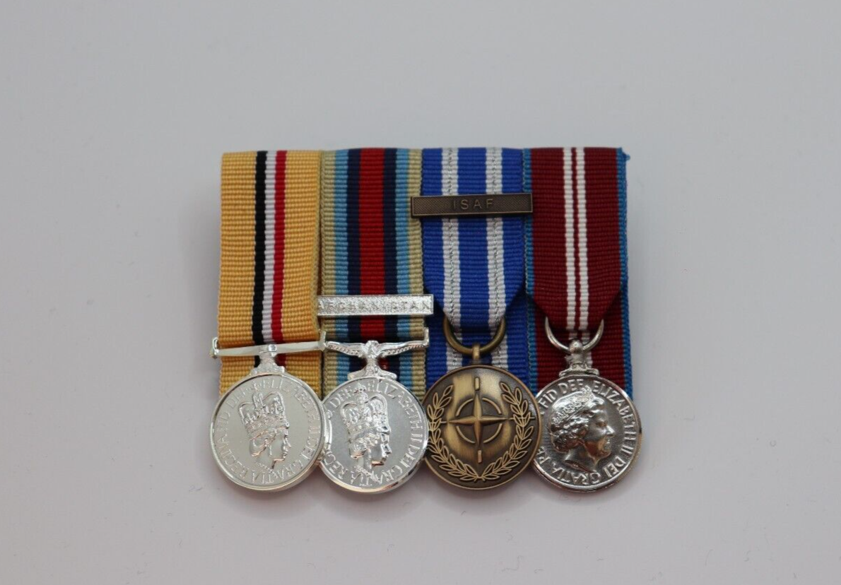 Iraq, OSM Afghanistan, NATO ISAF, Diamond Jubilee Mounted Miniature ...