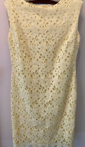 Capture Lace Dress,12,Yellow,Lined,Sleeveless | eBay
