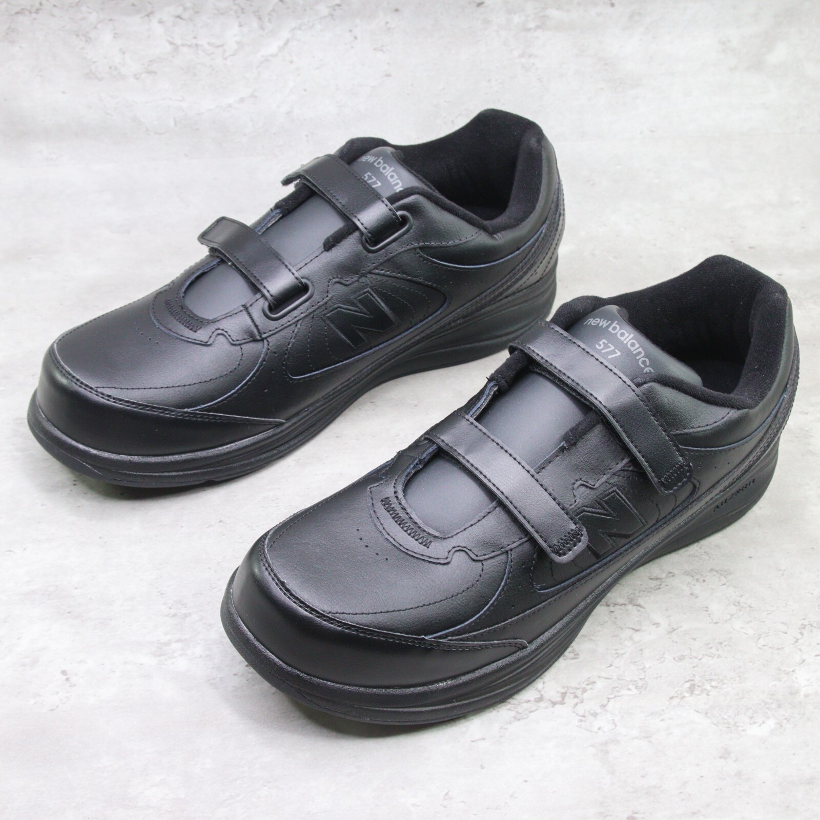 New Balance 557 Men's Size 14 2E (Wide) Black Hook & Loop Walking Shoes ...
