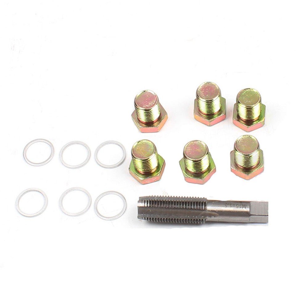 M15x1.5 Oil Pan Drain Plug Thread Repair Kit -Helicoil Insert Tool Set ...