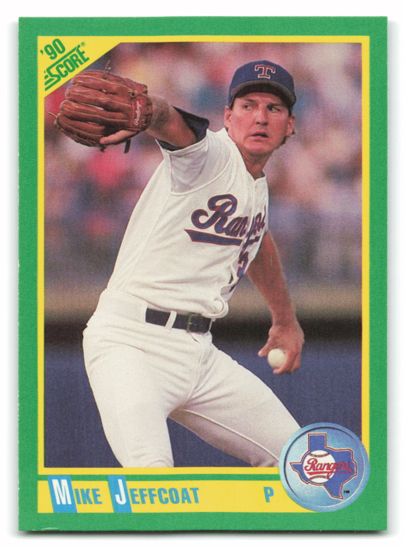 Mike Jeffcoat 1990 Score BASEBALL #158 Texas Rangers | eBay