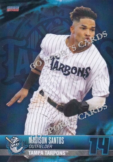 2022 Tampa Tarpons Madison Santos RC Rookie New York Yankees DR | eBay