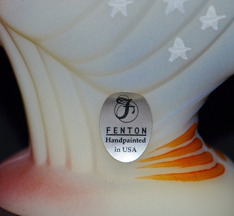 Fenton Rooster w/USA Colors & Stars, Hand-Painted (by KS Buskirk) | eBay