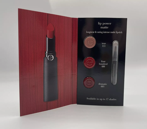 Giorgio Armani Lip Power Matte 3 Shades True 111 Four Hundred 400 ...