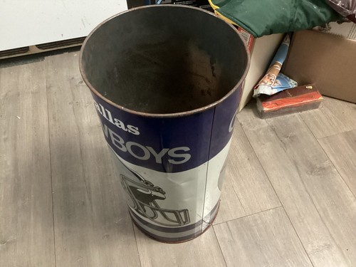 1990s VTG Dallas Cowboys NFL 19" Tin Metal Trash Can P&K Products | eBay