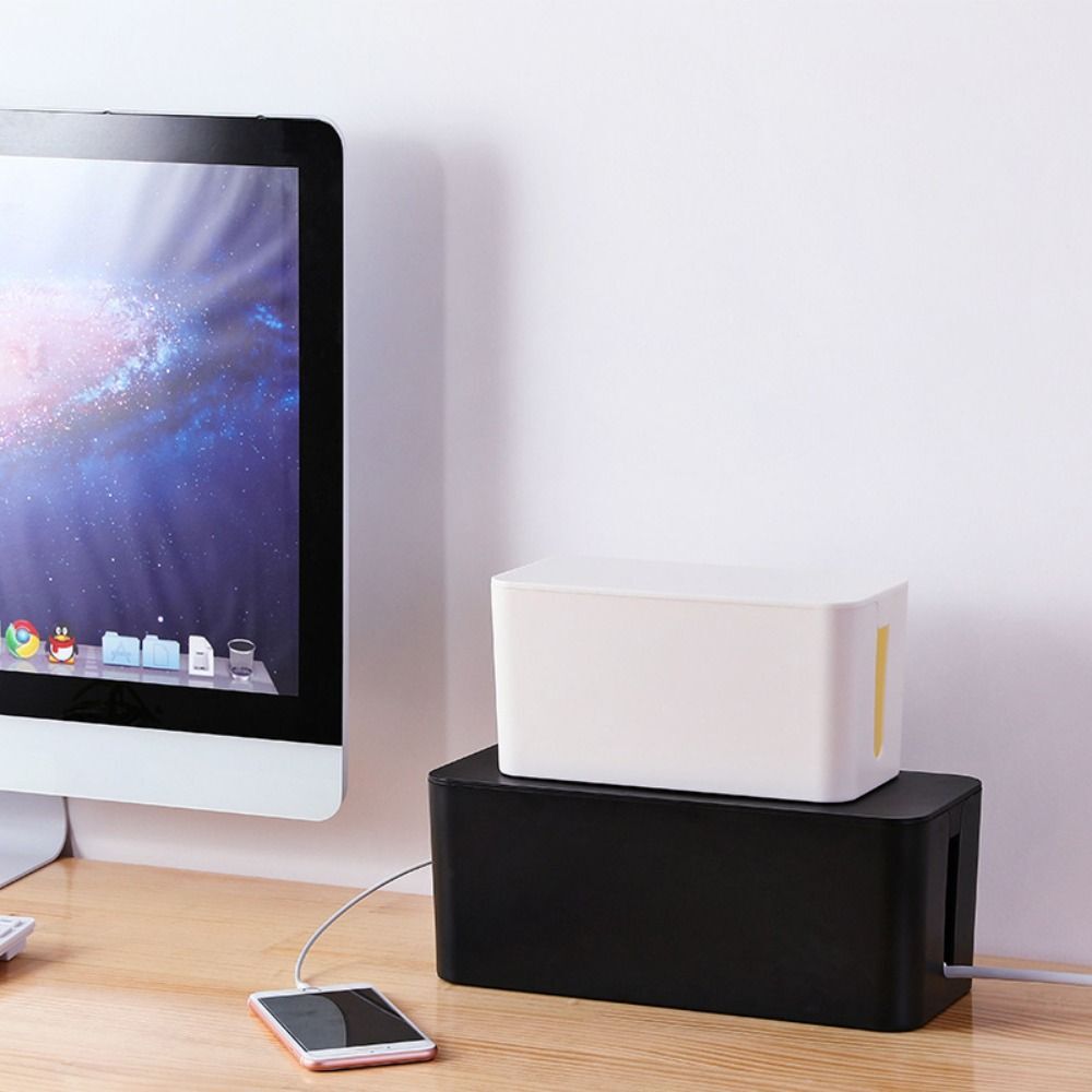 Clasped Data Cable Sorting Storage Box Power Board Cable Box Living ...