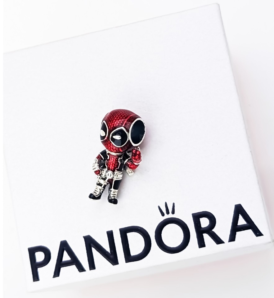 NEW 100% Authentic PANDORA 925 Red Marvel Deadpool Charm Pendant ...