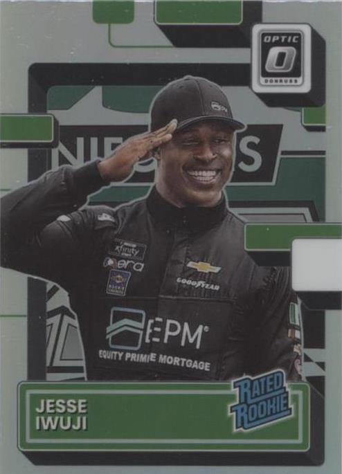 2023 Panini Donruss NASCAR - Optic Rated Rookie Jesse Iwuji #13 Holo ...