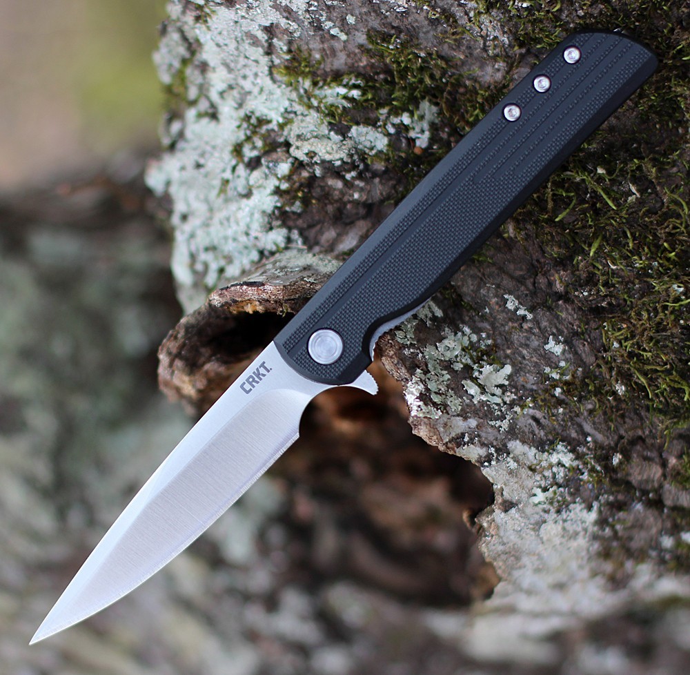 CRKT LCK+ ASSISTED OPENING FLIPPER KNIFE LINERLOCK GRN HANDLE 8Cr13MoV ...