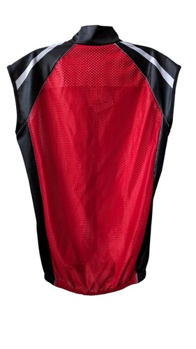 Marcello Bergamo Cycling Vest Unisex Size M NWT Red/Black Wind Tex Mesh ...