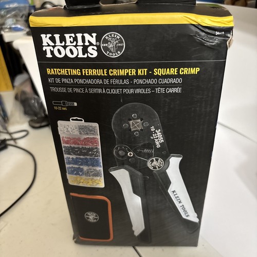 Ferrule Crimping Tool Set with Ratcheting Square Crimper Pliers 1200 ...